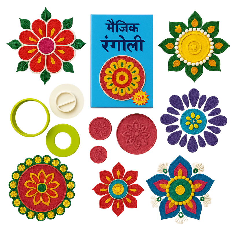 Rangoli Making Kit – TheQuickBasket